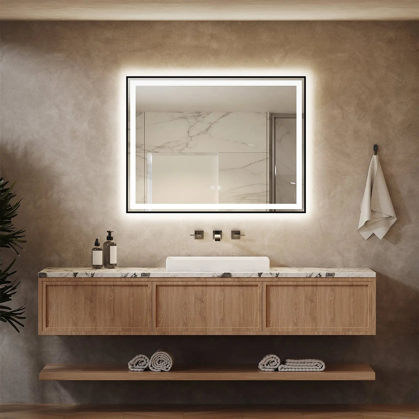 Rectangular LED Bathroom Mirrors