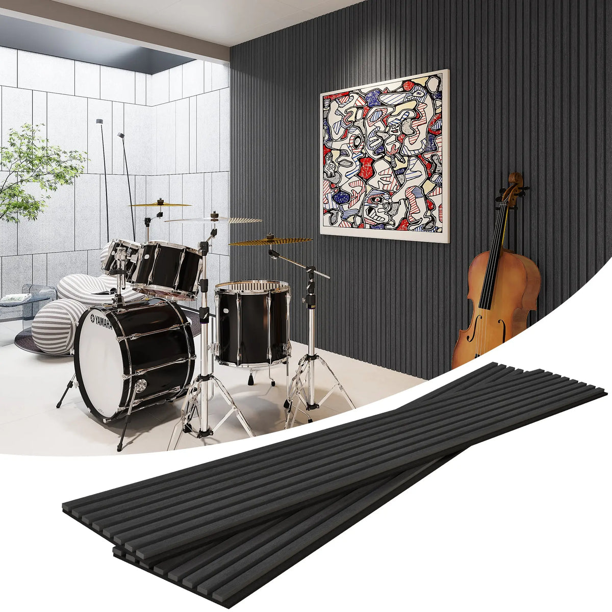 MDF Acoustic Slat Wood Wall Panels